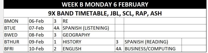 Exam Timetables - Trinity High
