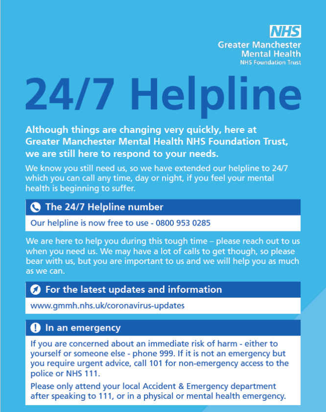 Mental Health & Wellbeing - Trinity High